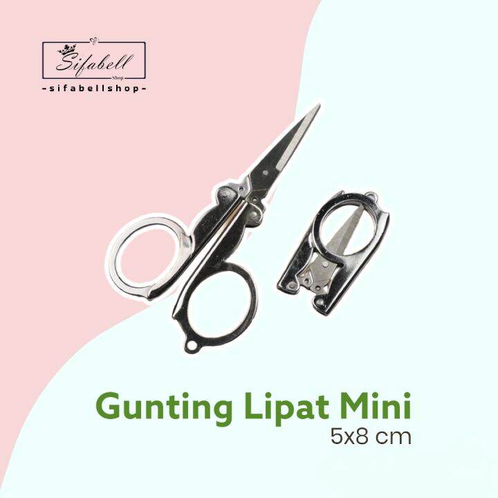 Gunting LIPAT Mini Kecil Stainless Steel | Lazada Indonesia
