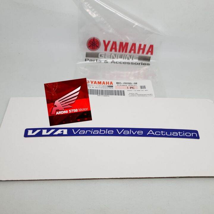 STICKER STIKER LABEL MARK LOGO TULISAN VVA BIRU BLUE VARIABLE VALVE ...