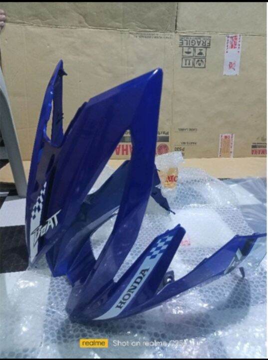 Original Cover Set Front Honda Beat FI V2(Blue) | Lazada PH