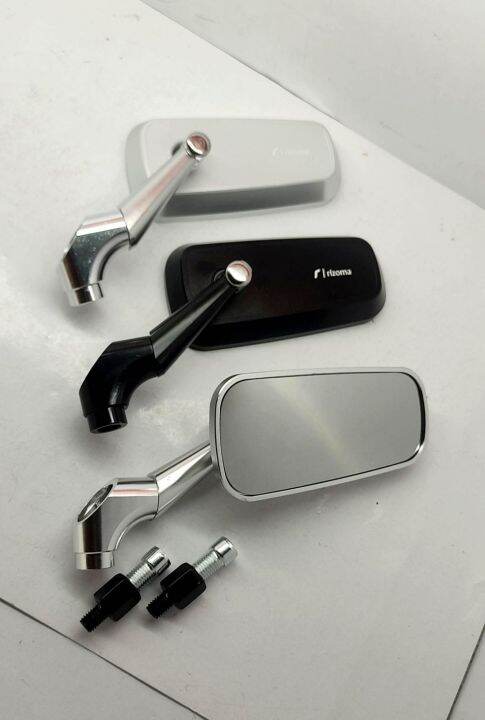 กระจก Rizoma Rzm ทรงเหลี่ยมTONY งาน CNC มีโลโก้ ใส่ได้ทุกรุ่น | Lazada ...