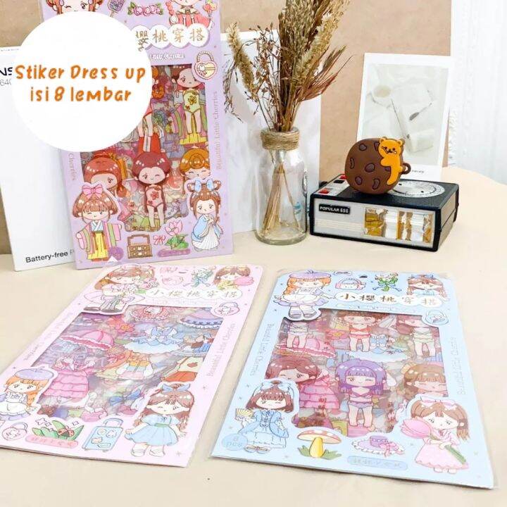 Stiker Dress Up Cute Girl Stiker Bongkar Pasang DIY CYF Bening Cewe ...