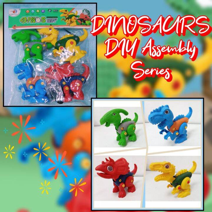 4 in 1 DIY Assembly Dinosaur Series Toys for Kids DINOSAUR | Lazada PH