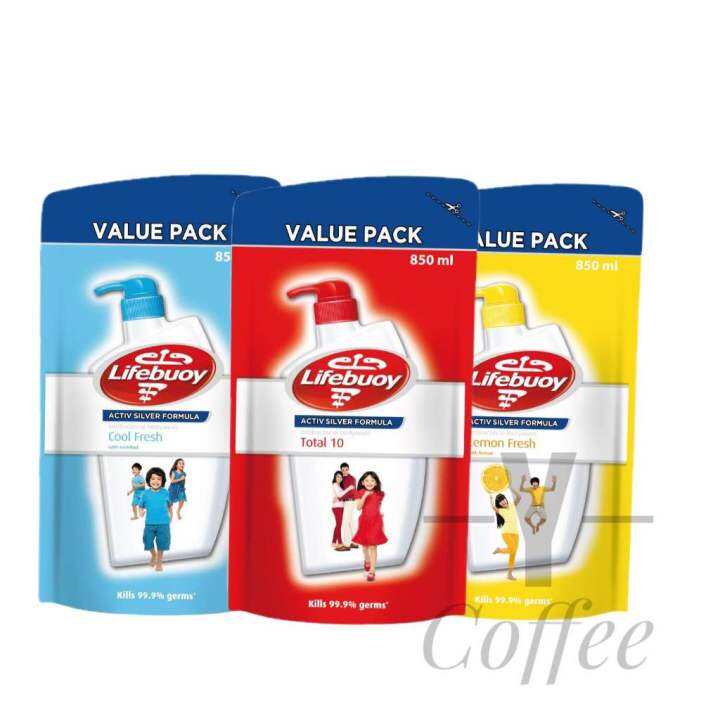 Lifebuoy Body Wash Shower Gel Refill Pack 850ML | Lazada