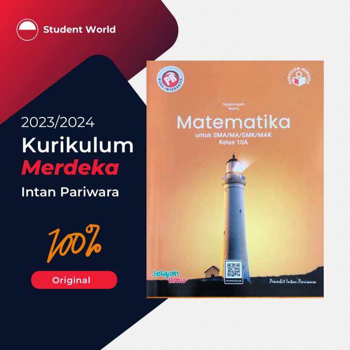 Buku PR Interaktif Matematika Wajib kelas 10, Kurikulum Merdeka 2023/2024, Semester 1, Intan ...