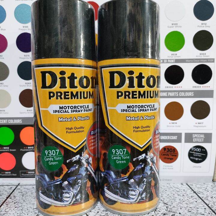 Pilok Cat Diton Premium Candy Tone Green Hijau 9307 400cc Pilox Cat ...