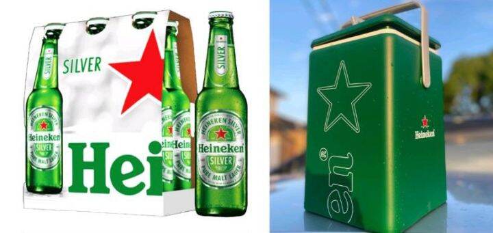 Heineken Silver 4packs x 330ml with Limited Edition Heineken Cooler ...