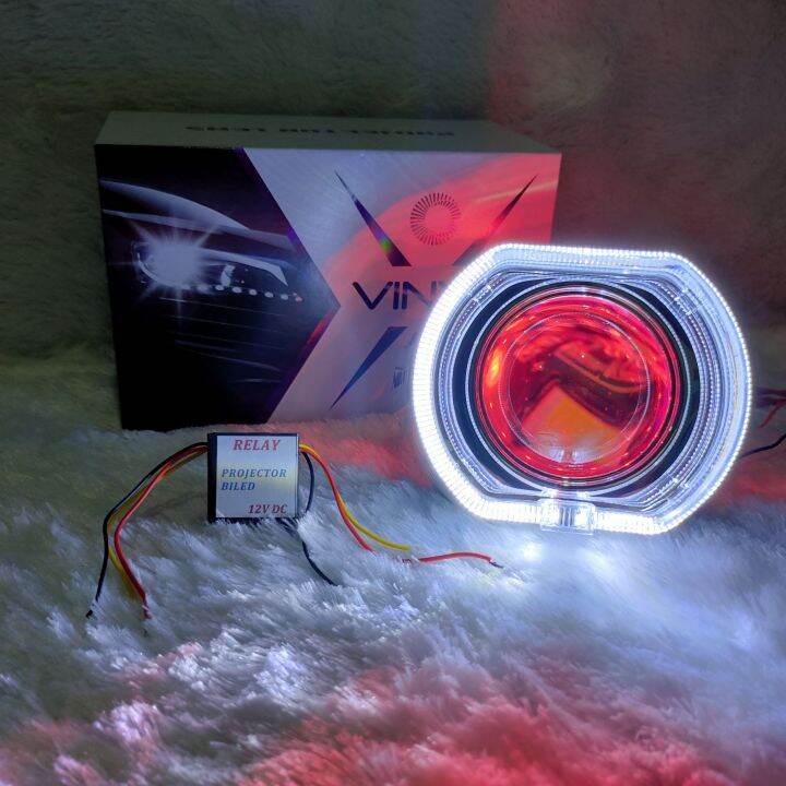 Paket Projector Projie Biled 2,5 Inch Plus Shroud Dan Devil eyes Free ...