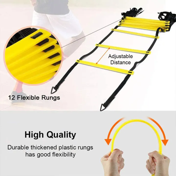 Agility ladder Agility Speed Ladder Stairs Nylon Straps Training ...