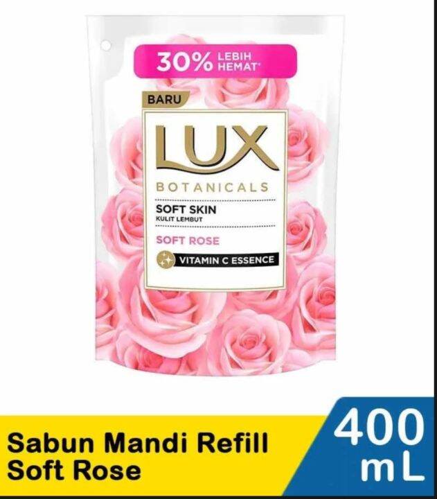 LUX sabun mandi soft rose pouch 400 ml | Lazada Indonesia