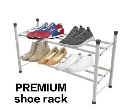 PREMIUM SHOE RACK / REGULAR SHOE RACK / 2 LAYERS - STACKABLE ...