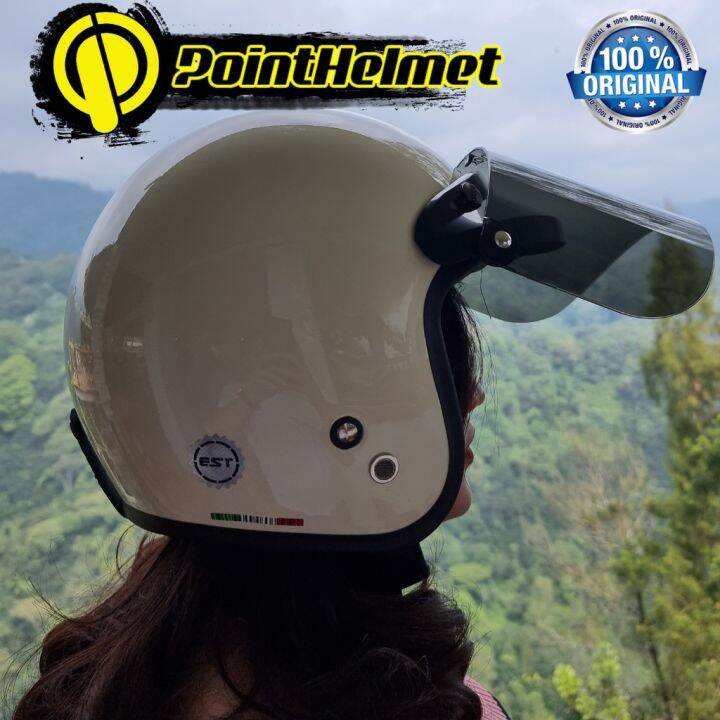 Helm retro DAG full leher premium original SNI | Lazada Indonesia