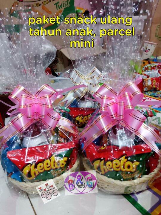 Isi 10 paket Snack parcel mini ulang tahun | Lazada Indonesia