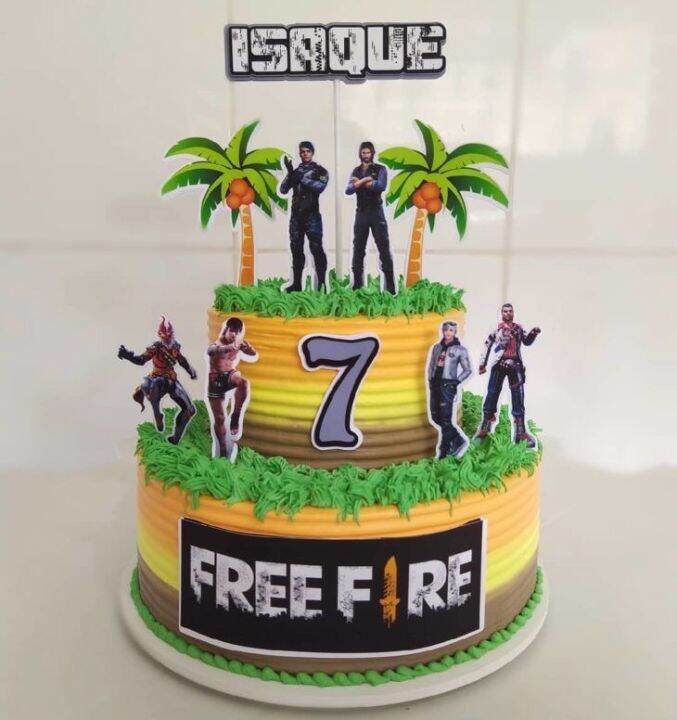 TOPPER KUE ULANG TAHUN FREE FIRE PART II | Lazada Indonesia