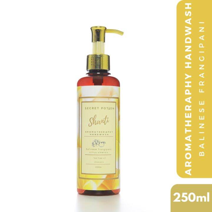 Secret Potion Aromatic Handwash Pure Essential Oil 250ml- Shanti-Balinese Frangipani - Sabun ...