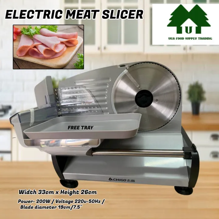 220V Electric Meat Slicer Meat Cutter Frozen Beef Thickness Adjustable | Lazada PH