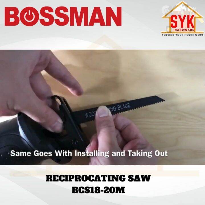 SYK (Free Shipping) BOSSMAN Cordless Reciprocating Saw BCS18-20M Saw ...