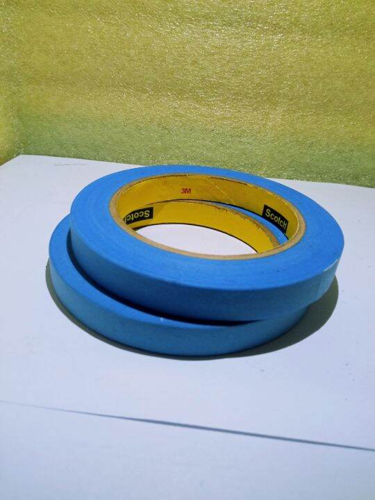 3M masking blue tape 12mm x 55mtr merek 3M Ori alas cat masking blue ...