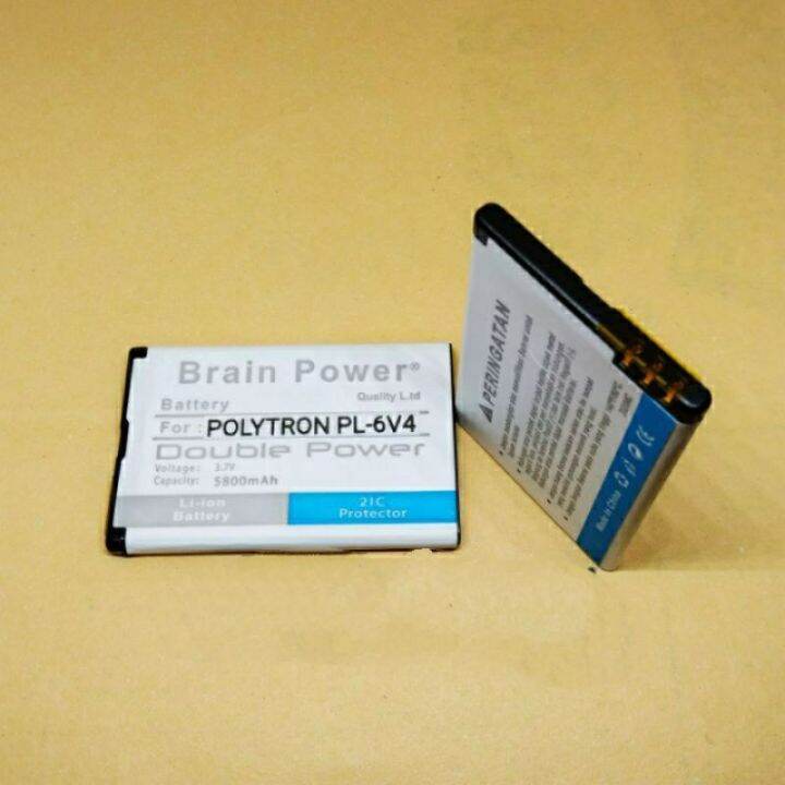 Baterai Batre Battery Polytron Candybar C24E PL-6V4 Doubel Power ...