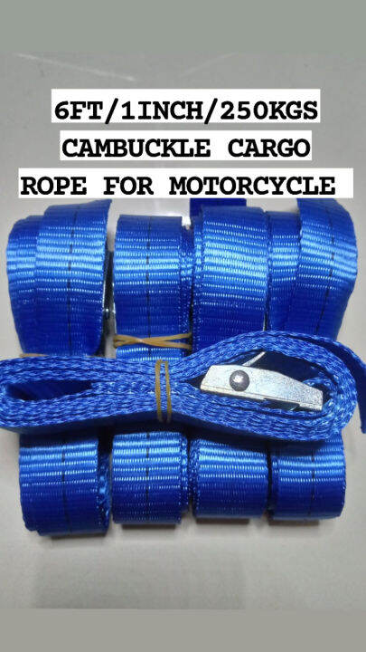 6FT/1INCH/250KGS CAMBUCKLE CARGO ROPE FOR MOTORCYCLE | Lazada PH