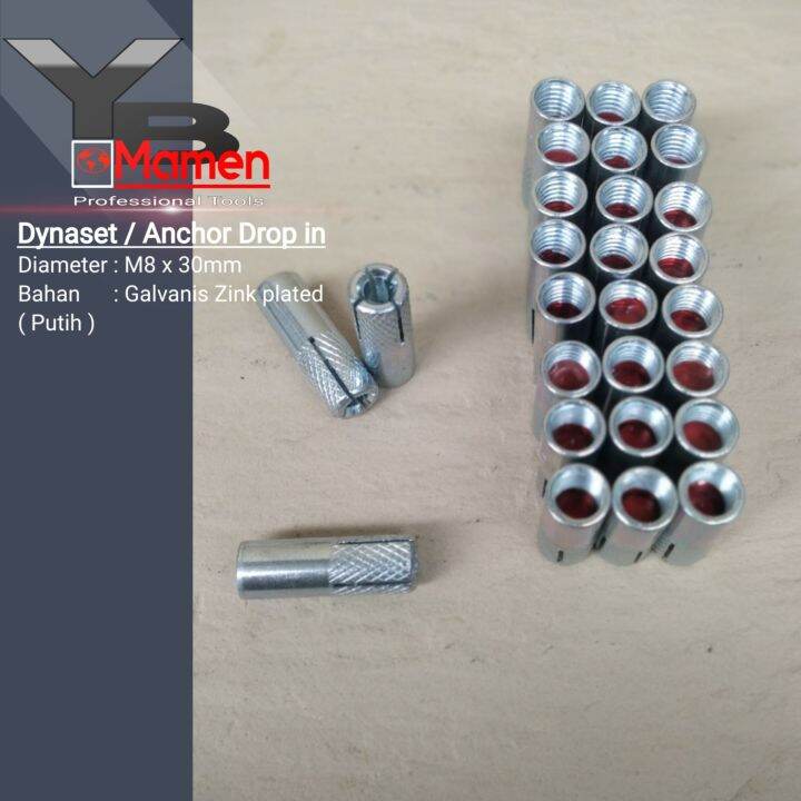 Dynaset M8 / Dinaset M8x30 / Drop in M8x30 | Lazada Indonesia