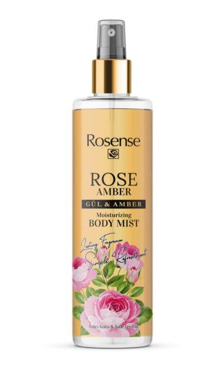 Rosense Rose Amber Moisturizer Body Mist บอดี้ สเปรย์ ขนาด 200 ml ...
