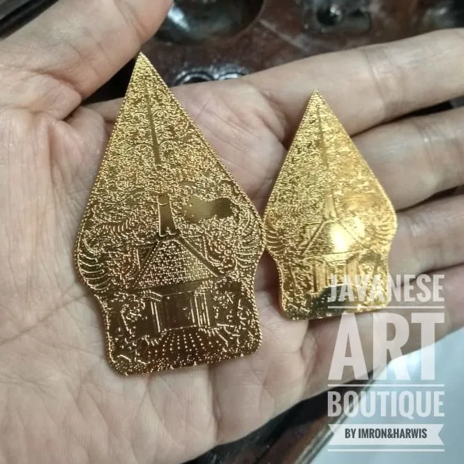 Bros Beskap Solo Pria sepuh emas motif gunungan surakarta | Lazada ...