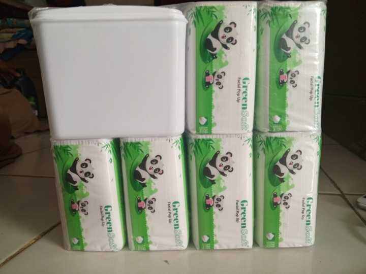 Tissue Green Soft Facial Pop Up 130 Lembar (2ply) | Lazada Indonesia