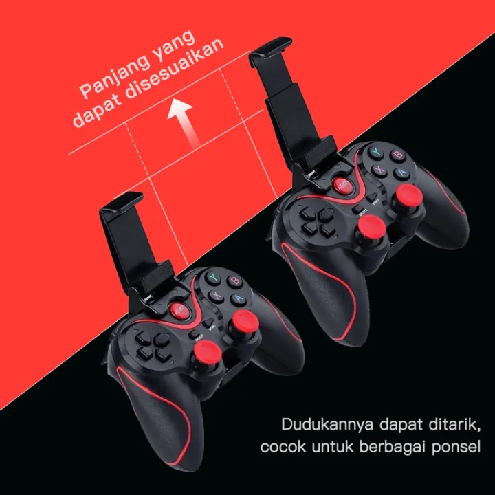 Stik Stick Game Bluetooth X3 Wireless Controller For Handphone Android // GAMEPAD Stik Bluetooth ...