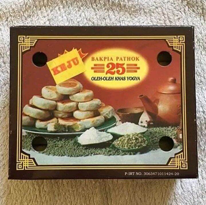 Oleh-oleh khas kota Jogjakarta Bakpia Pathok 25 isi 15 rasa Kacang Hijau | Lazada Indonesia