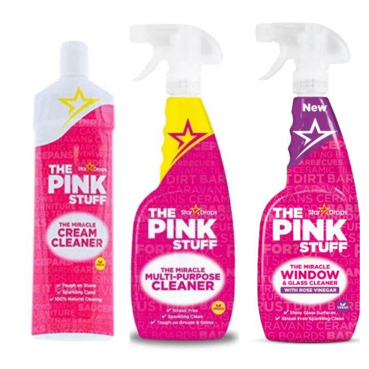 The Pink Stuff The Miracle Multi-Purpose Cleaner,Cream Cleaner,Window ...
