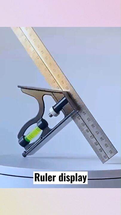 Mitsushi 300mm Adjustable Combination Square Angle Ruler 45/90 Degree ...