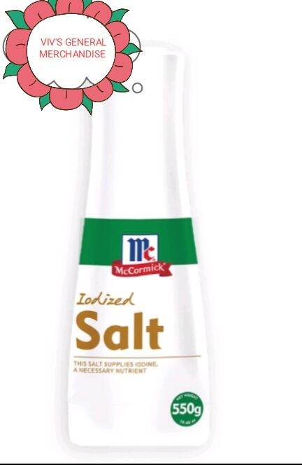 Mc Cormick Iodized Salt( 550g ) | Lazada PH
