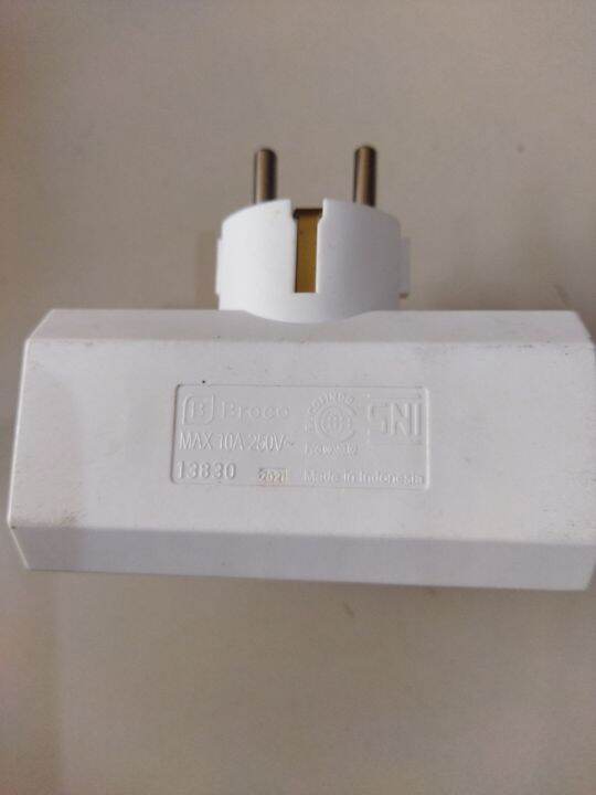 BROCO Steker T Arde Persegi 13830 Multi Plug White | Lazada Indonesia