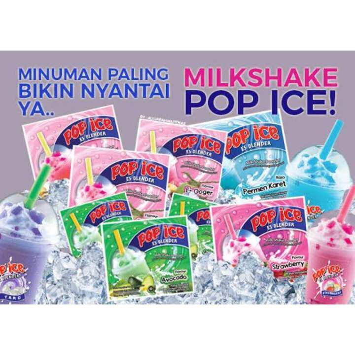 Minuman Pop Ice all Varian 1 renceng isi 10pc | Lazada Indonesia