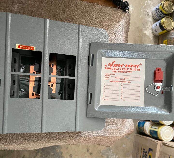 America panel box 2 pole plug in TQL 100AF | Lazada PH