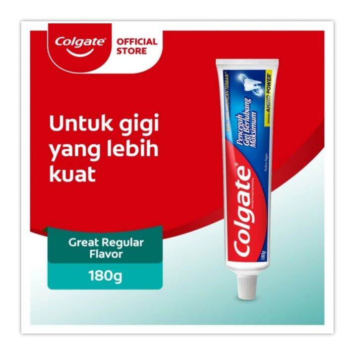 Colgate Great Regular Flavour 180 gr Pasta Gigi Odol | Lazada Indonesia