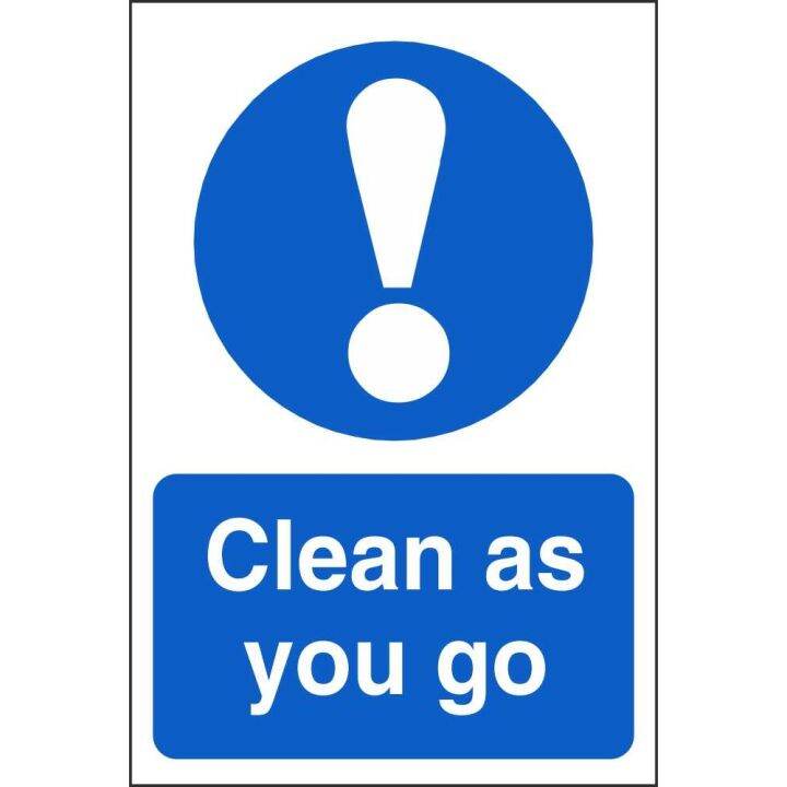 clean as you go signage | Lazada PH