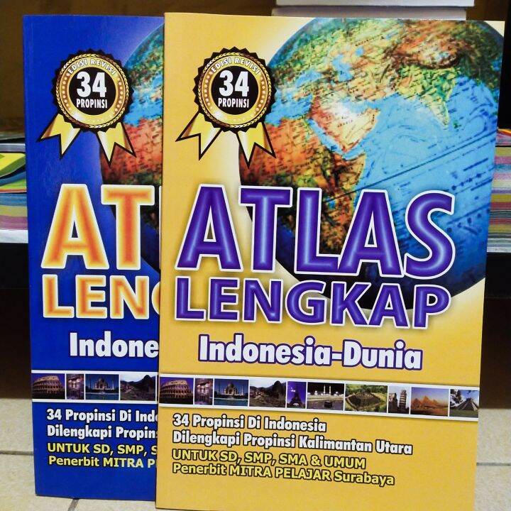 Atlas Lengkap Indonesia & Dunia Edisi Terbaru Mitra Pelajar | Lazada ...