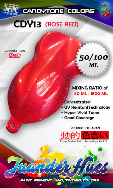 Rose Red Candytone Paint Color Toner Concentrate Drops Tinting ...