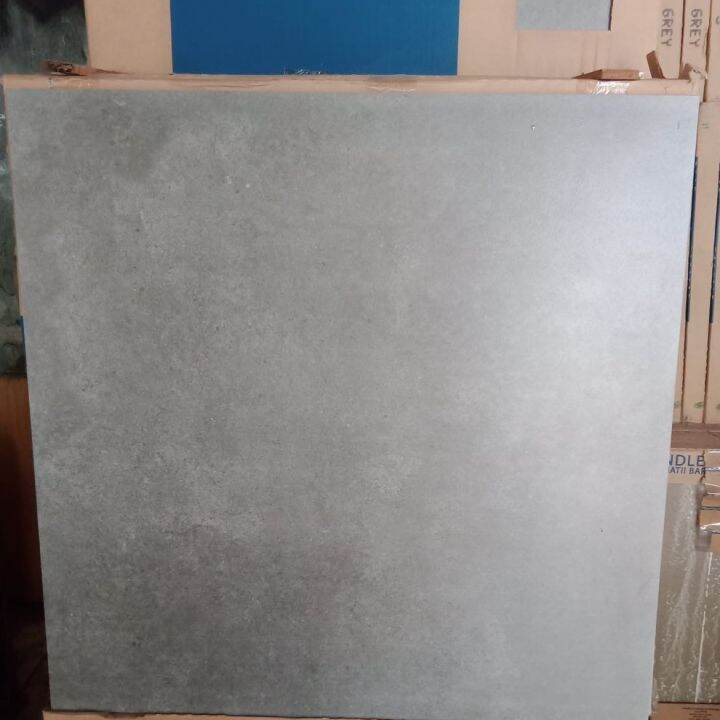 granit lantai 60x60 cemento dark grey textur doff by infiniti | Lazada Indonesia
