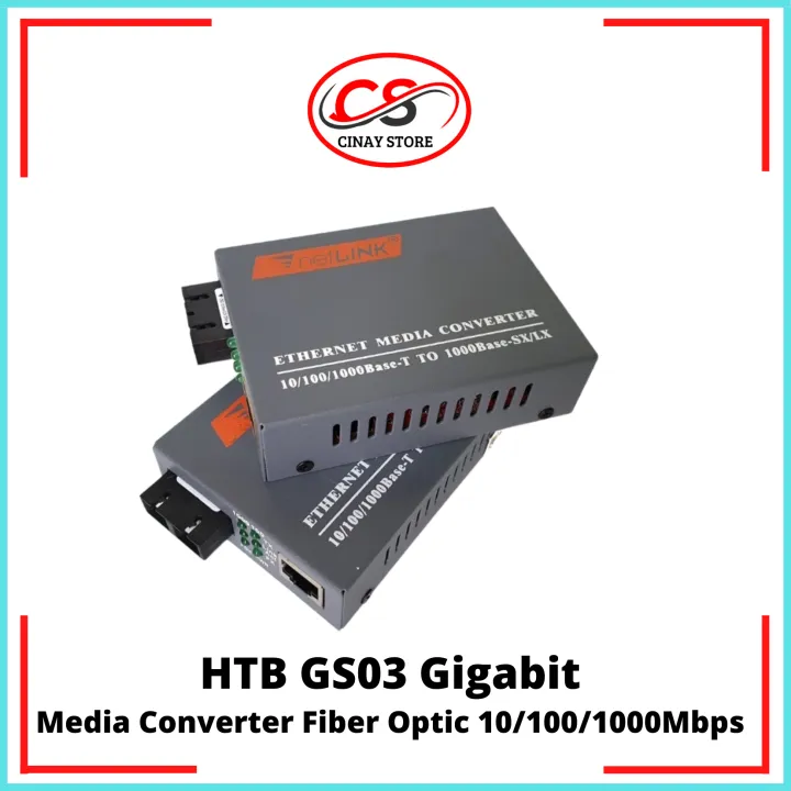 Netlink HTB-GS03 Gigabit Media Converter Fiber Optic 10/100/1000 Mbps | Lazada Indonesia