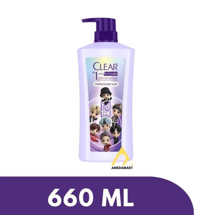 Clear Shampoo Complete Soft Care Anti Ketombe TinyTan Special edition [660ml] | Lazada Indonesia