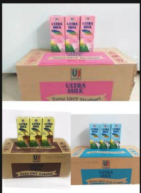 SUSU Ultra Susu UHT 1 DUS ISI 24pcs 250ml | Lazada Indonesia