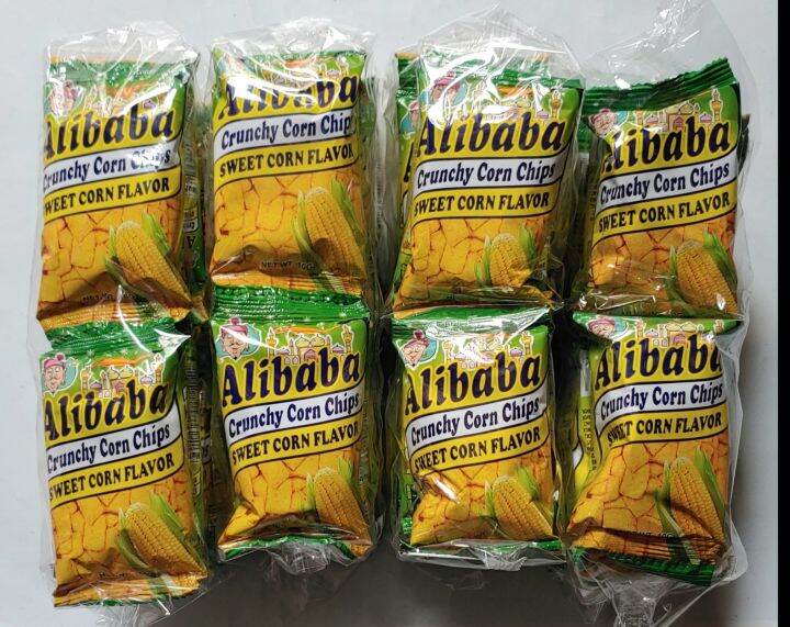 4 Pack Alibaba Crunchy Corn Chips Sweet Corn | Lazada PH