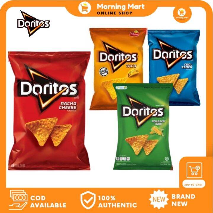 Doritos 198.4 grams | Large Serving Pack | Cool Ranch, Taco, Roasted ...