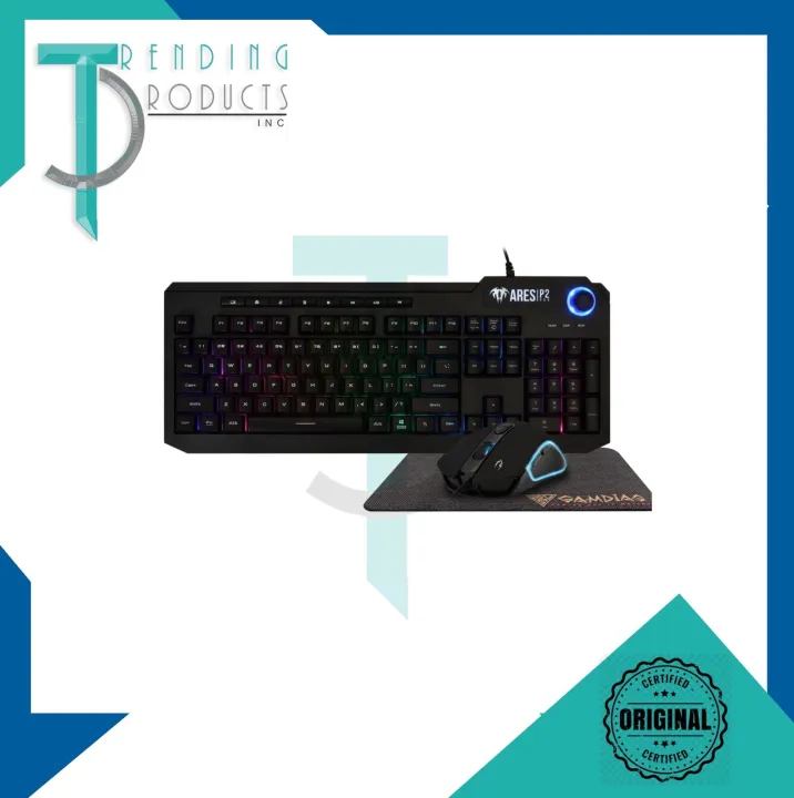 GAMDIAS Gaming Keyboard ARES P2 3in1 Combo | Lazada PH