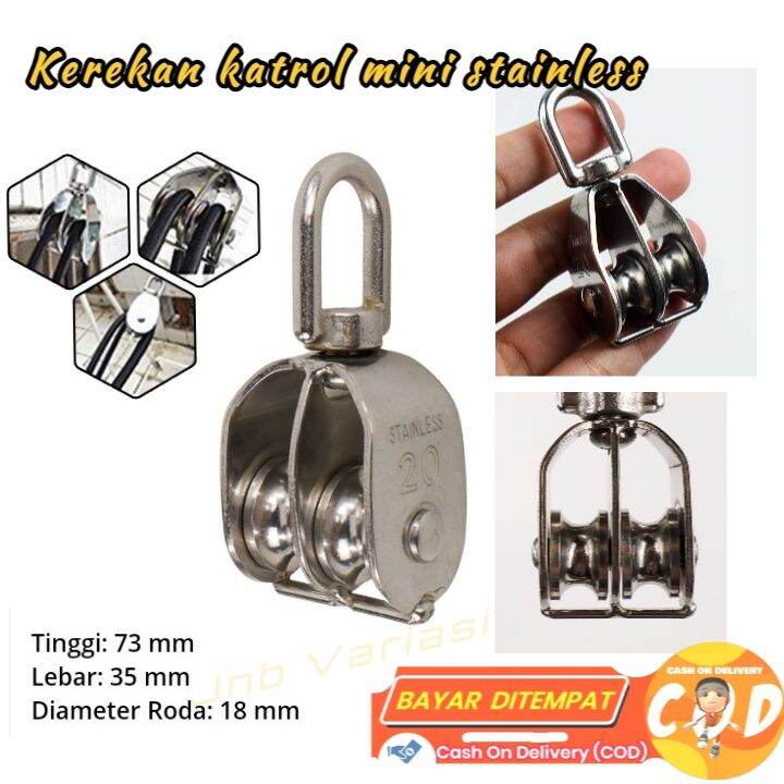 kerekan katrol tali gantung mini | Lazada Indonesia