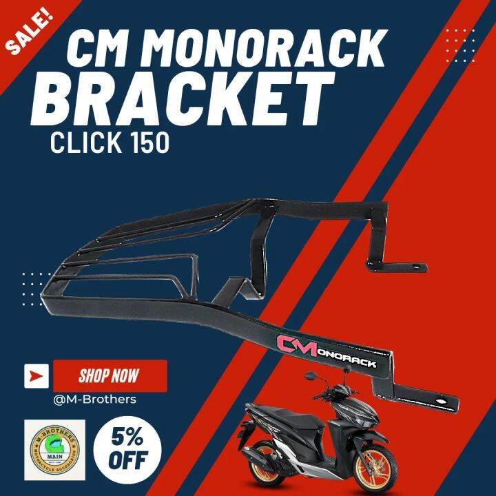 HONDA CLICK 150-PATONG STYLE MONORACK BRACKET | Lazada PH