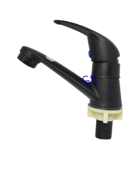 Kran wastafel up down black series 1/2 inch Keran angkat hitam kran ...