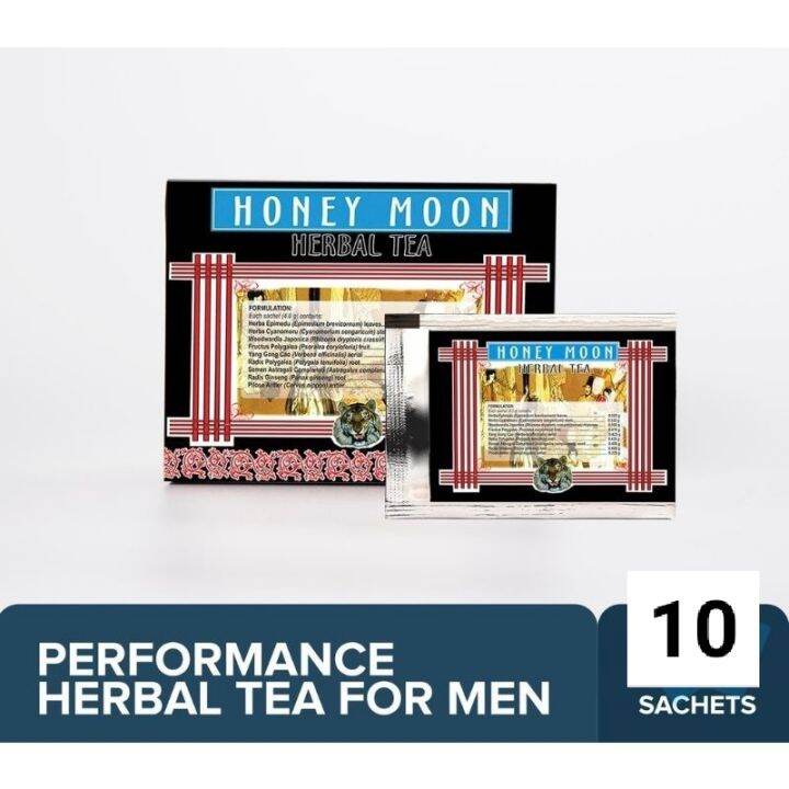 (In Stock) Honey Moon Herbal Tea Performance Herbal Tea for Men (1 ...